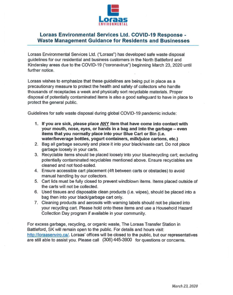 Loraas Environmental Notice – RM #290